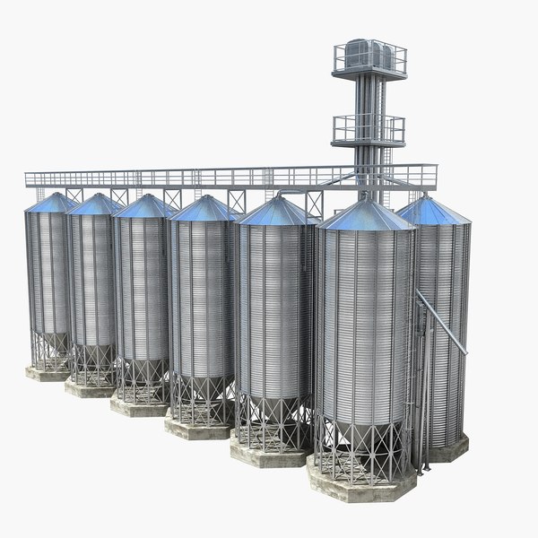 silo scene 3d model