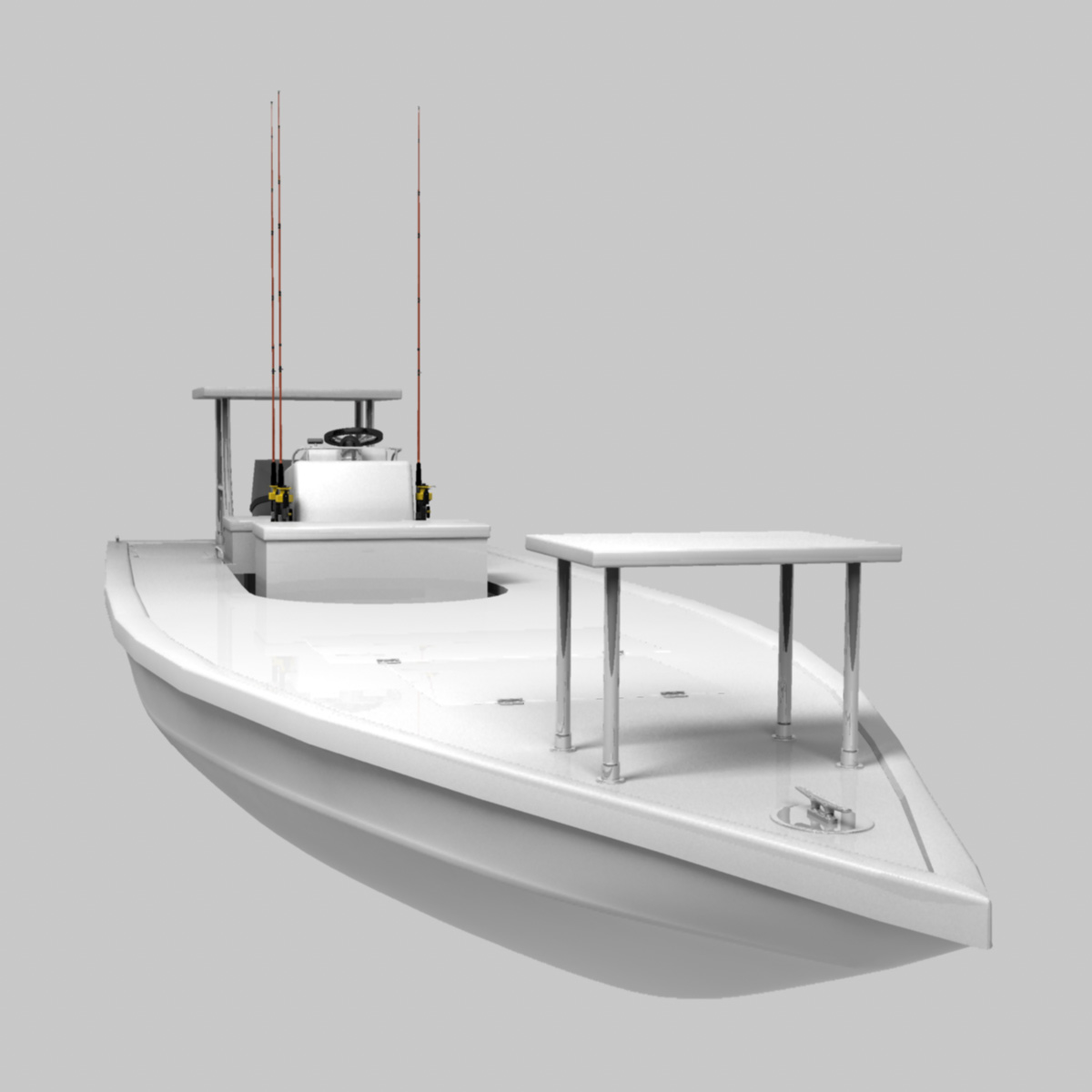 obj saltwater flats boat