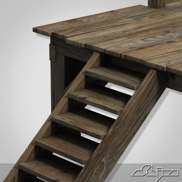 gallows scaffold noose 3d model