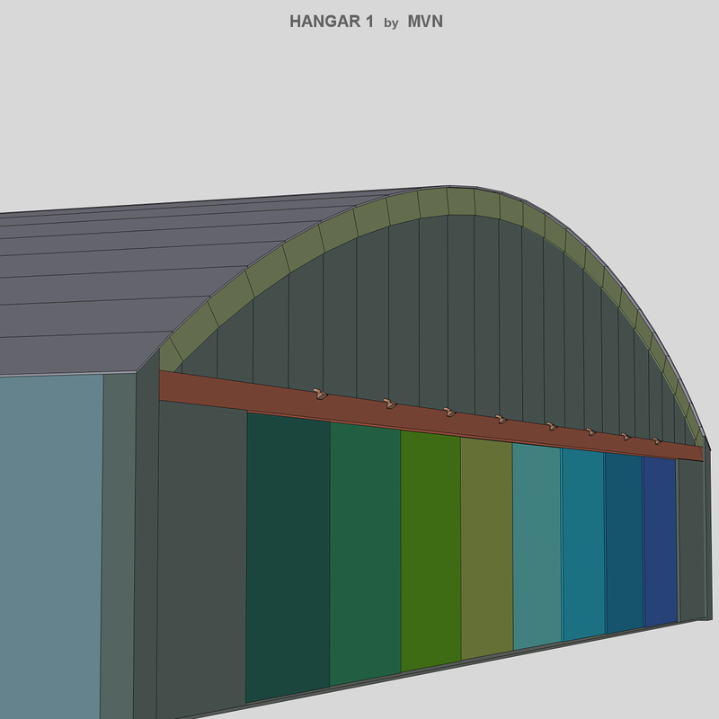 3d large hangar model