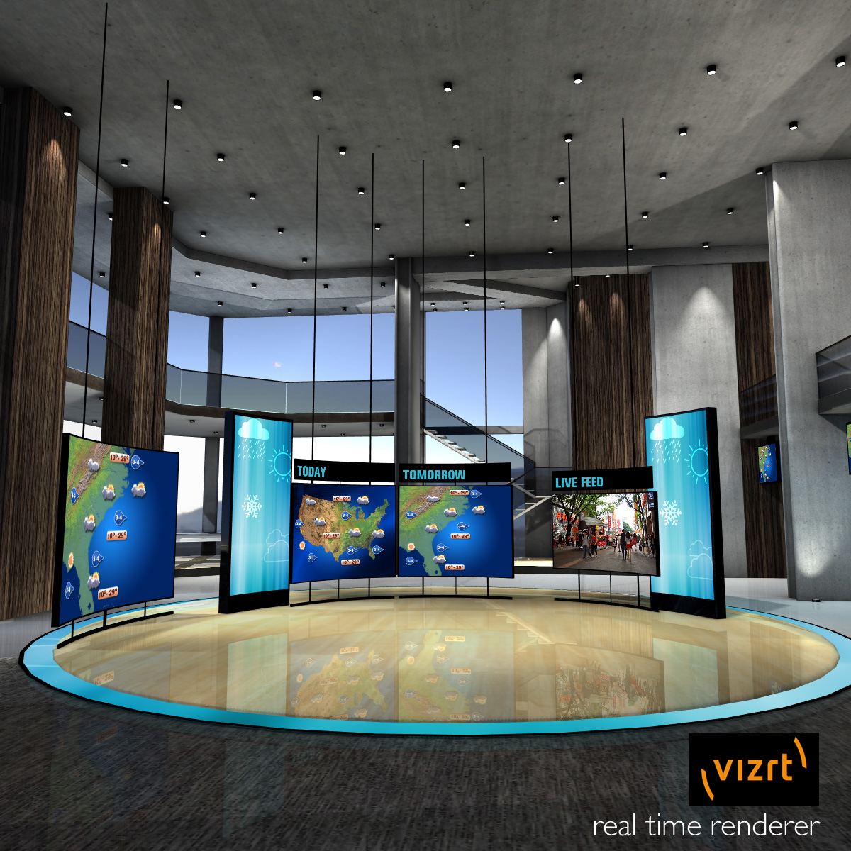 3d max virtual set weather studio