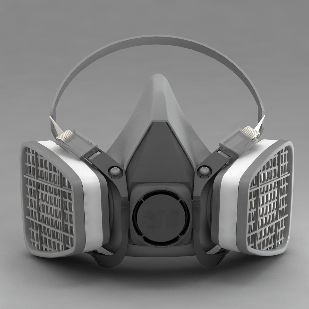 half gas mask 3d model