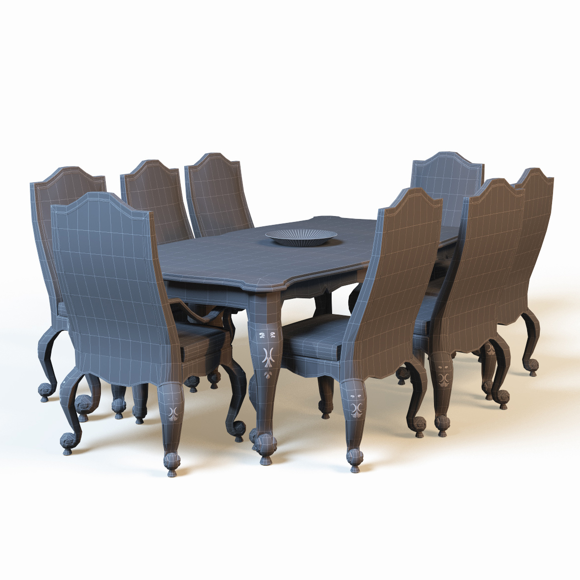 3d dining table model