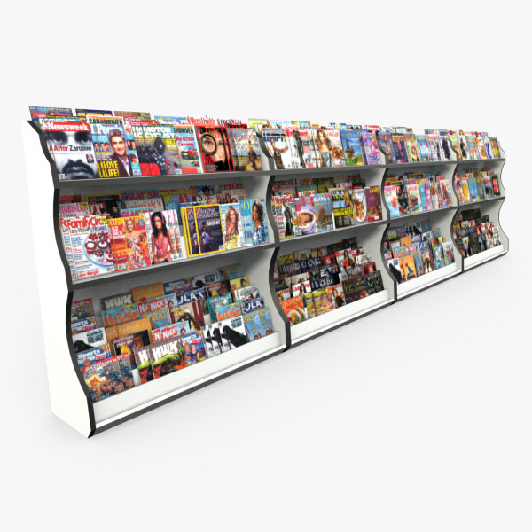 magazine rack 3d 3ds