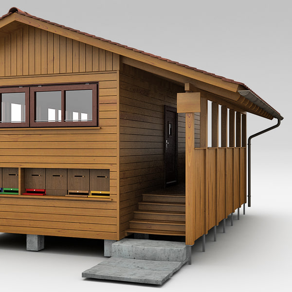 3d model house apiary