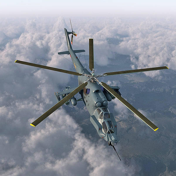 realistic mi 24 super 3d max