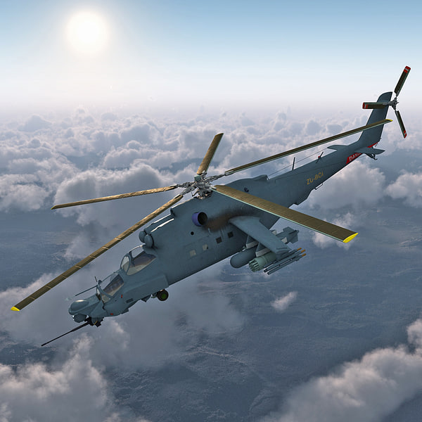 realistic mi 24 super 3d max