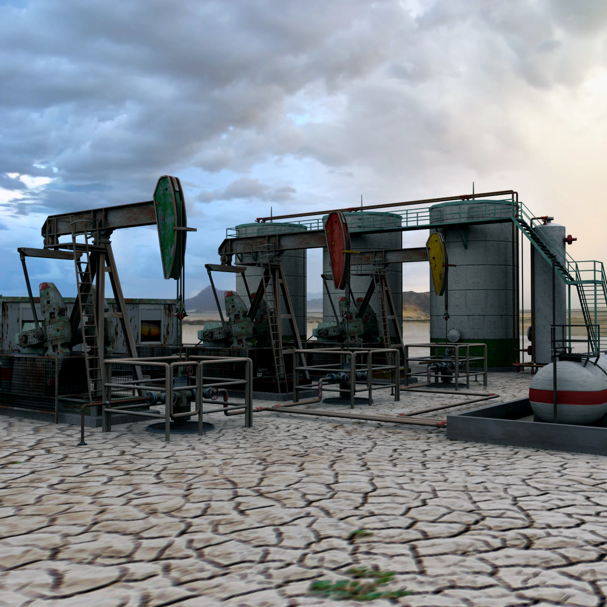 3d model oil field