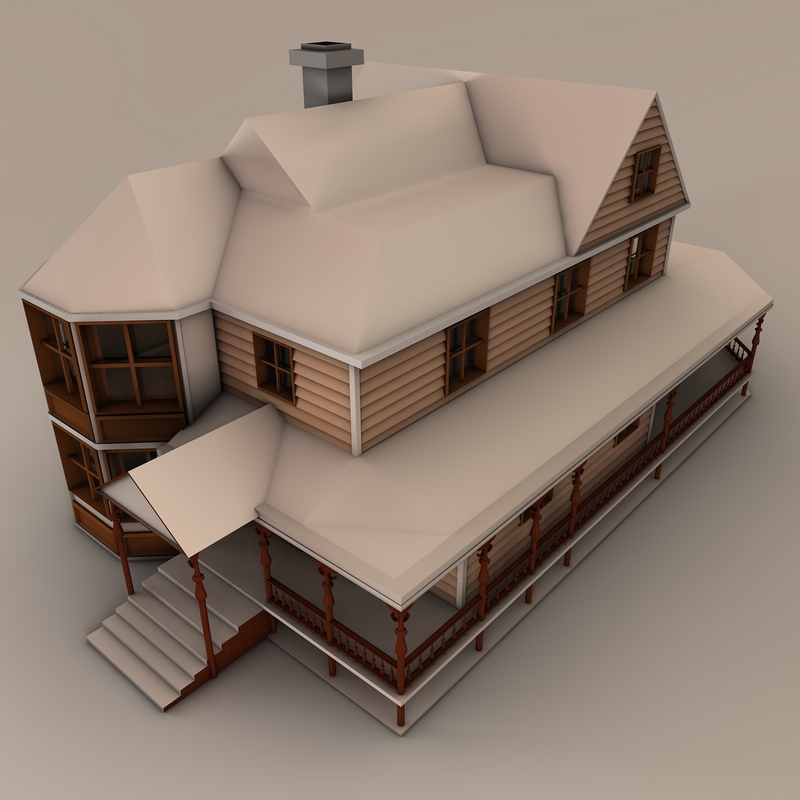 3d model victorian house