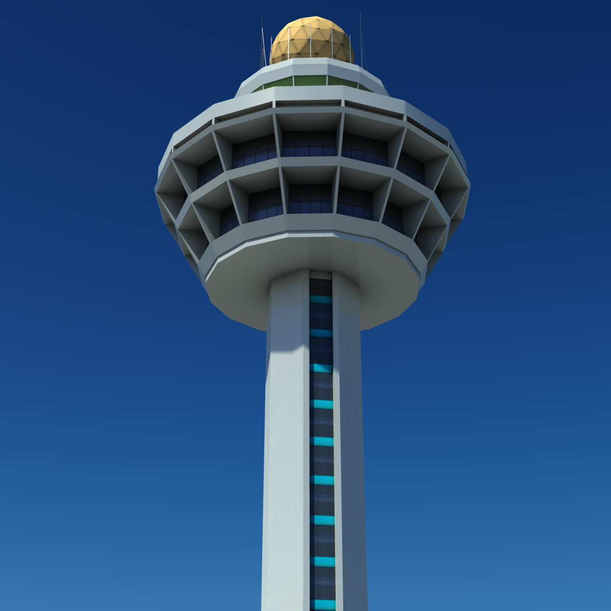 singapore changi airport control tower 3d 3ds