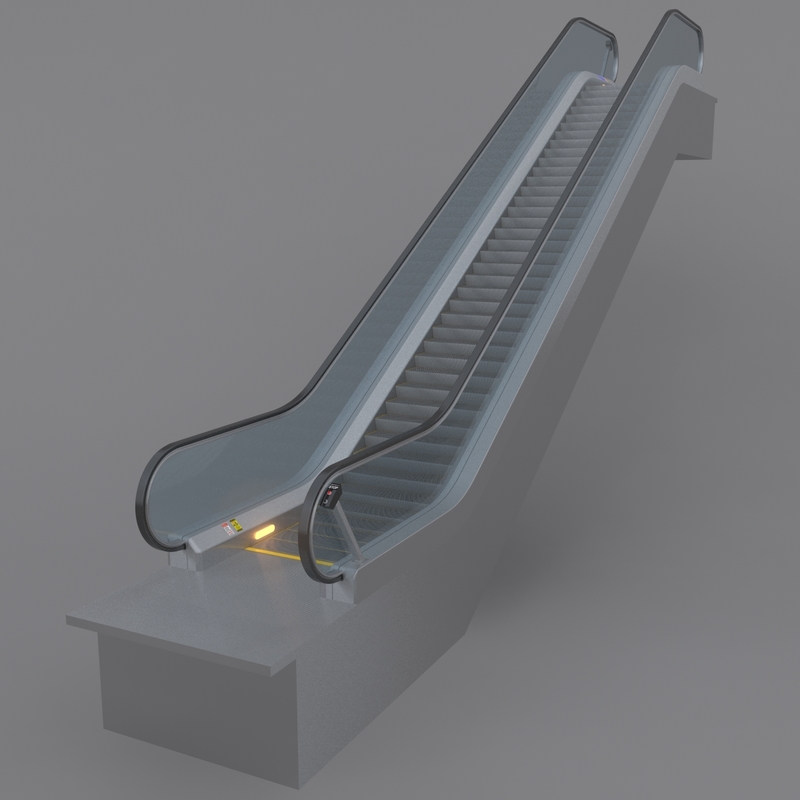 3d model escalator animation