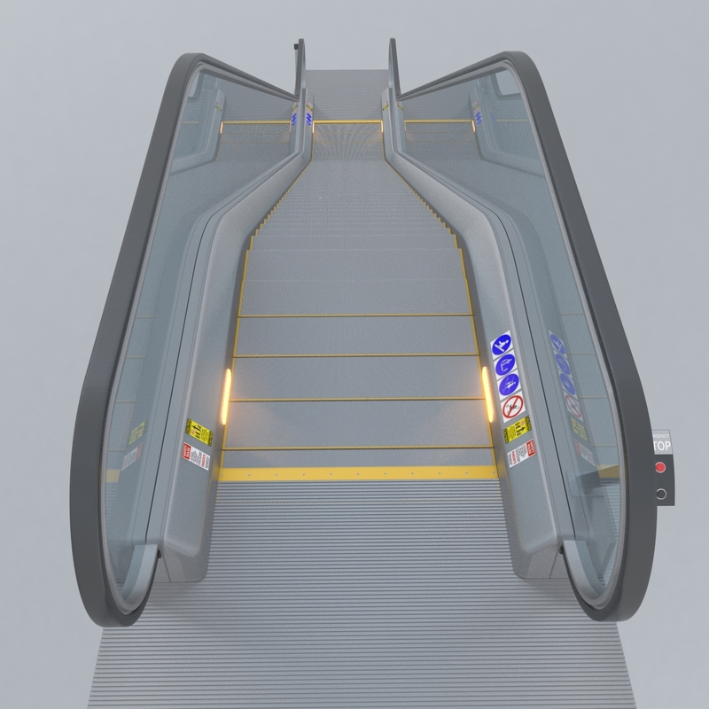 3d model escalator animation