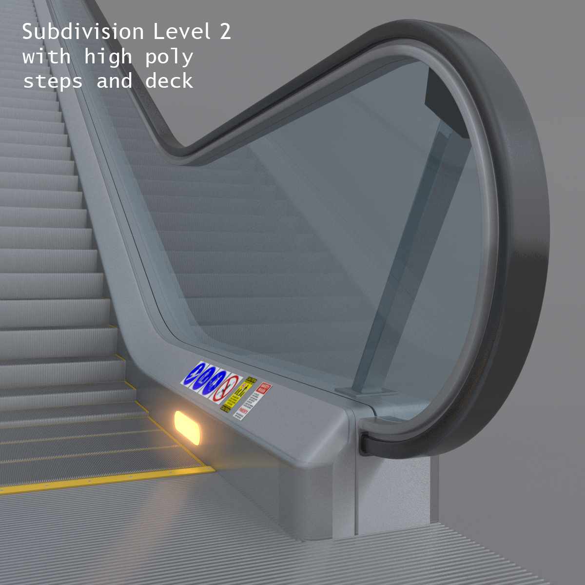 3d model escalator animation