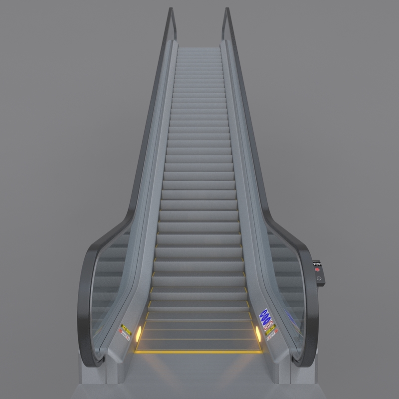 3d model escalator animation