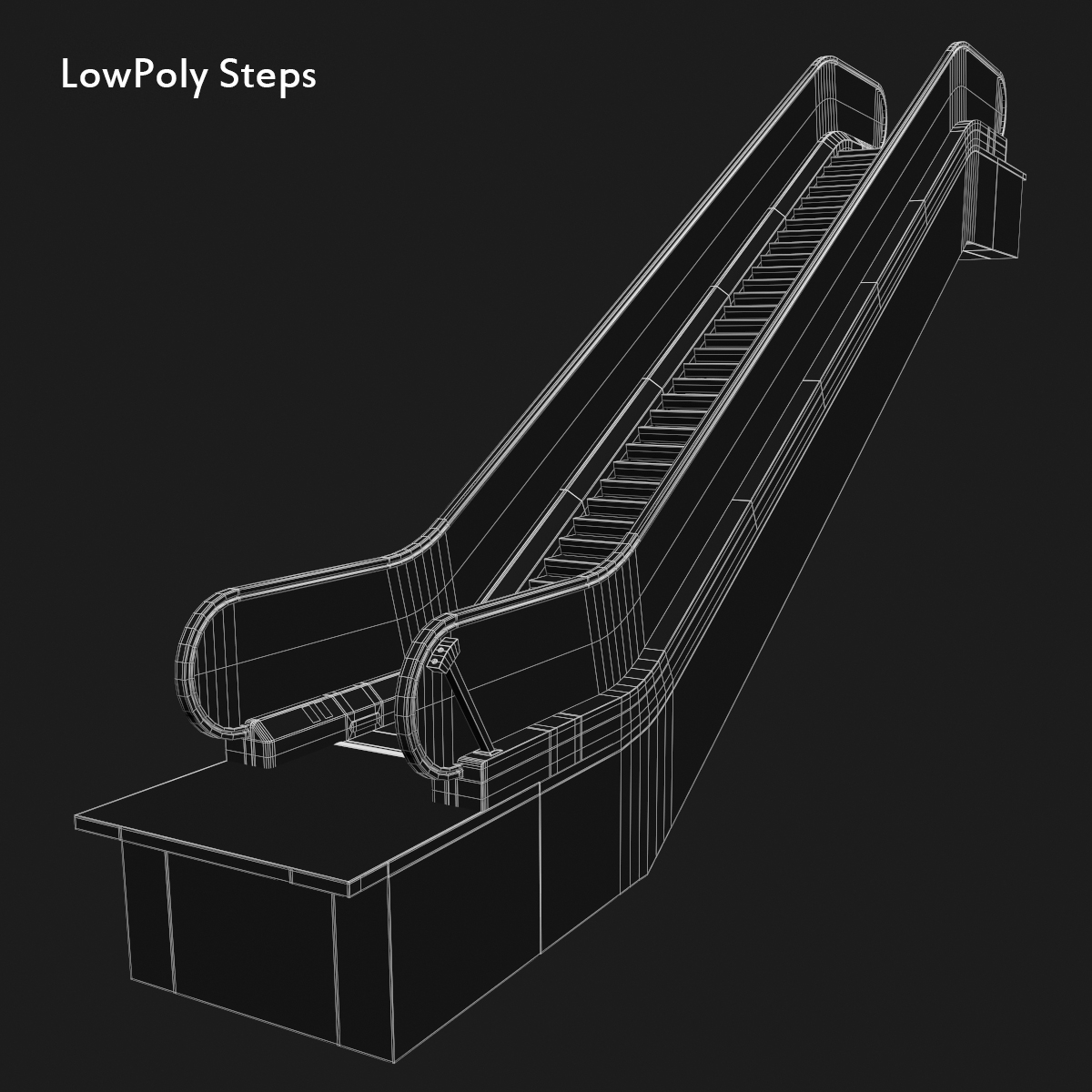 3d model escalator animation