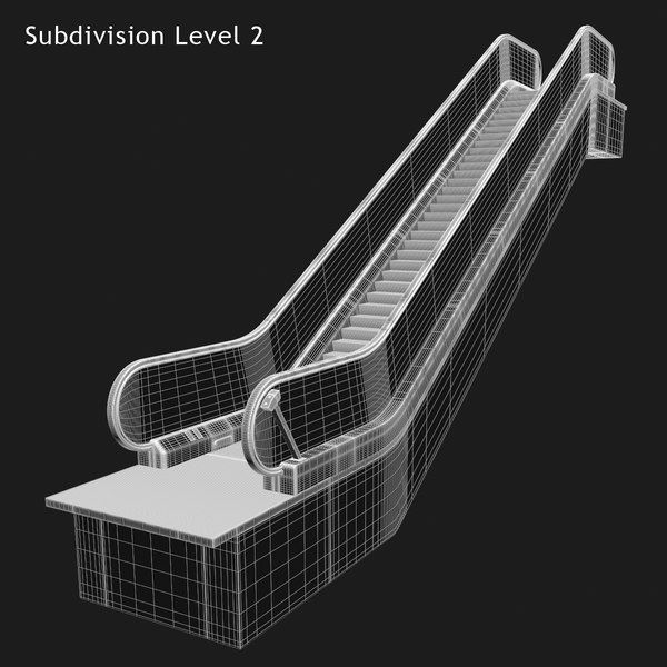 3d model escalator animation