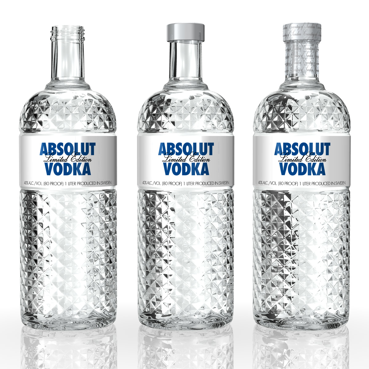 3d model absolut vodka