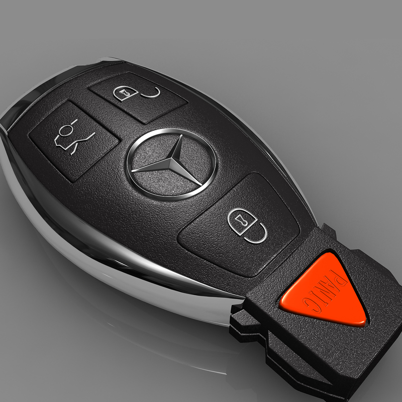 3d mercedes smart key