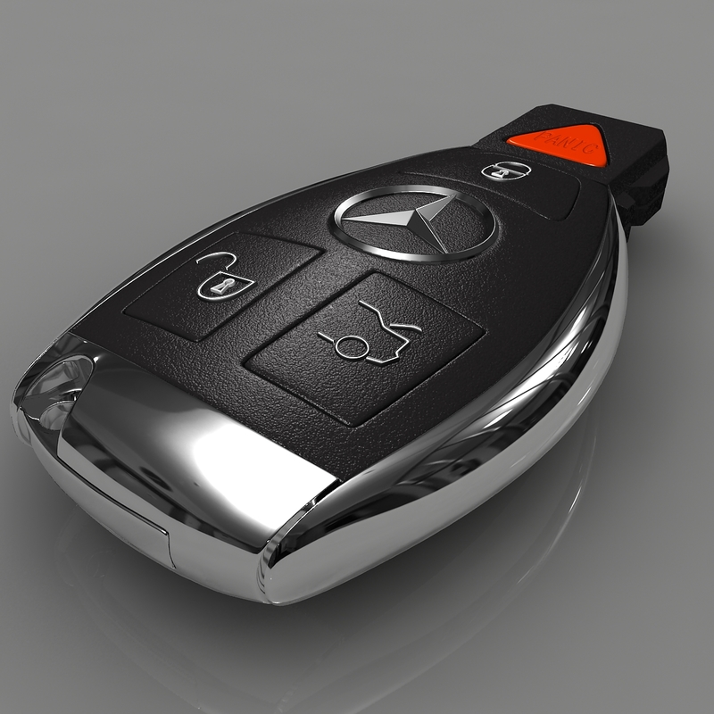 3d mercedes smart key
