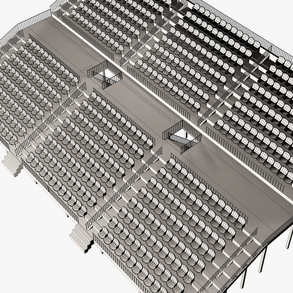 3d grandstand seating model
