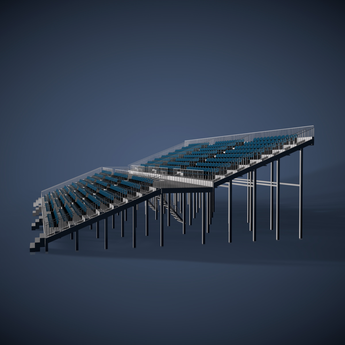 3d grandstand seating model