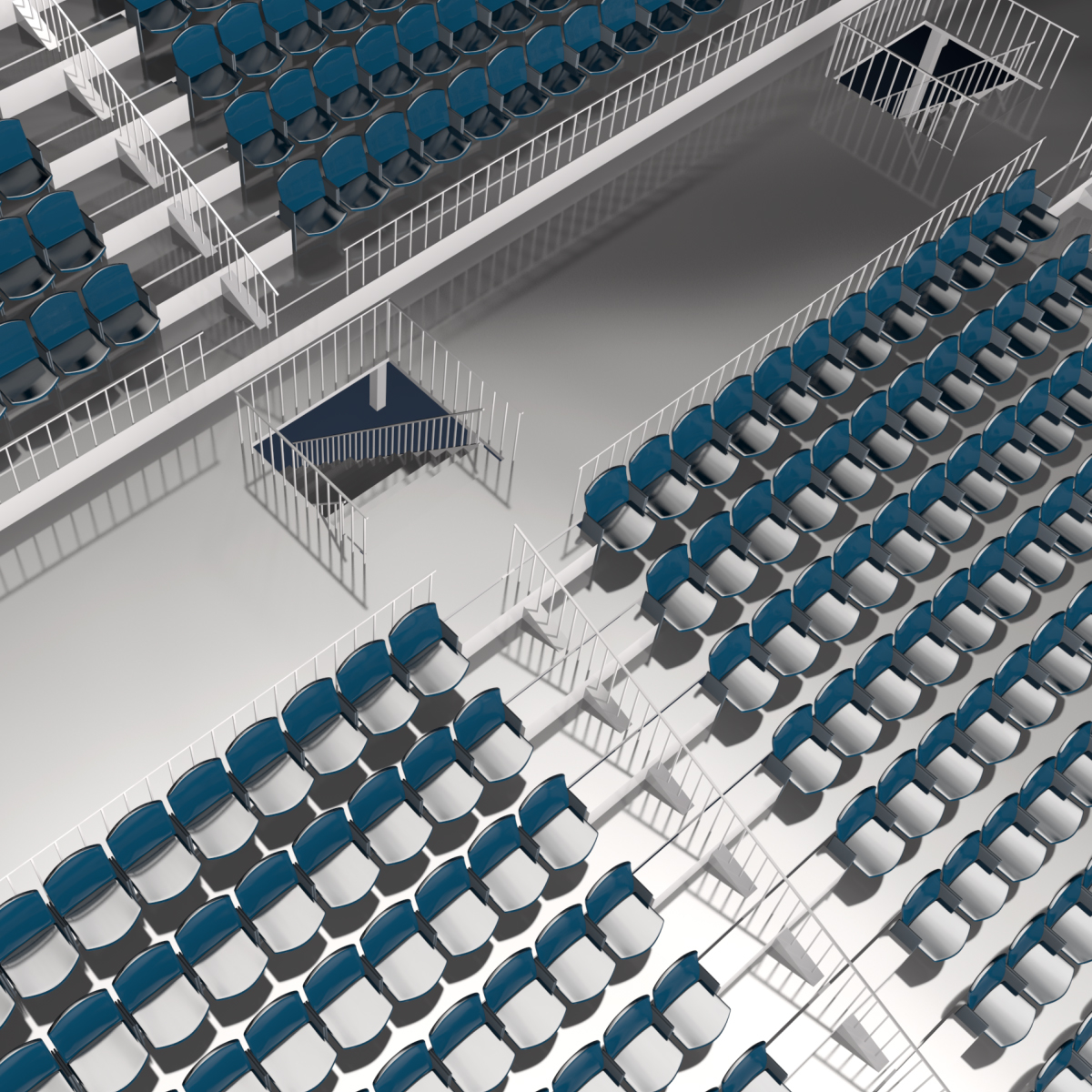 3d grandstand seating model
