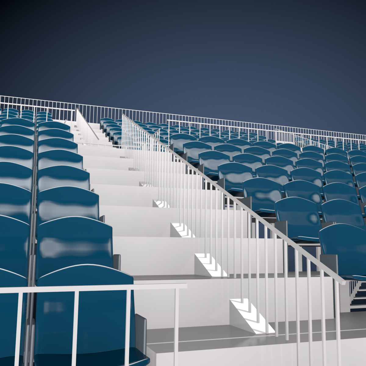 3d grandstand seating model