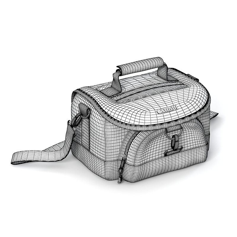 3d model camera bag
