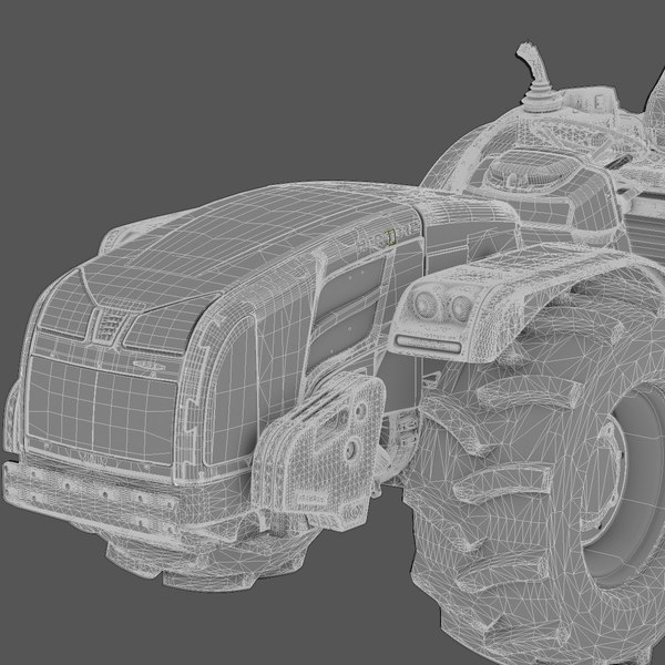 tractor engine diesel 3d model