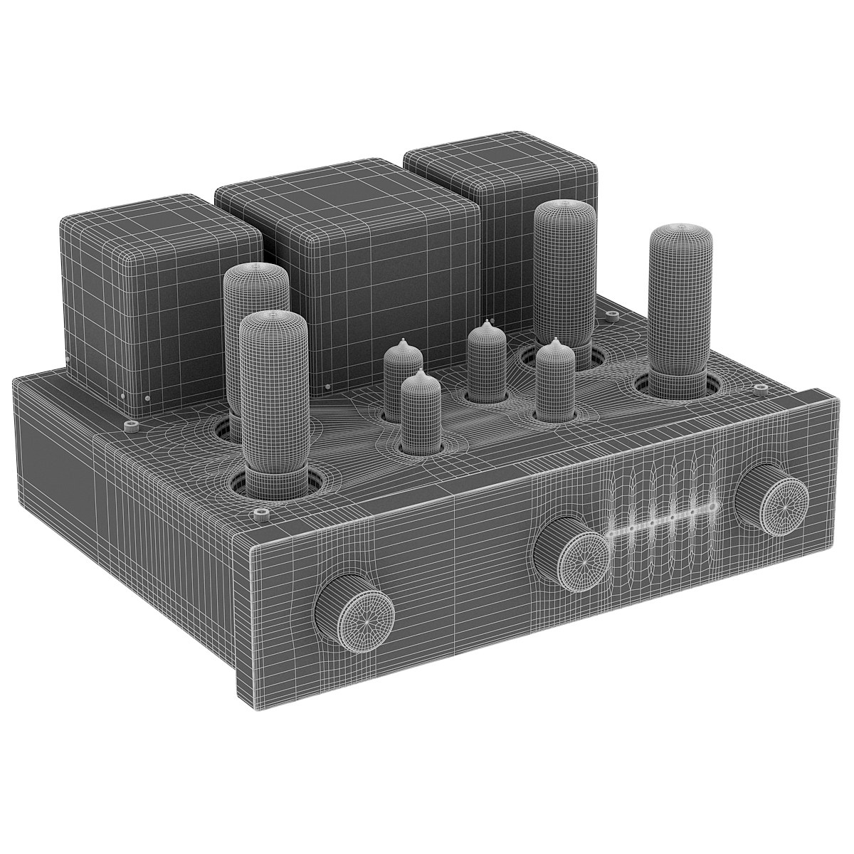 tube amplifier 3d max