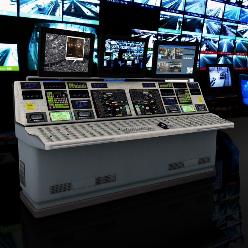 control desk 3d 3ds