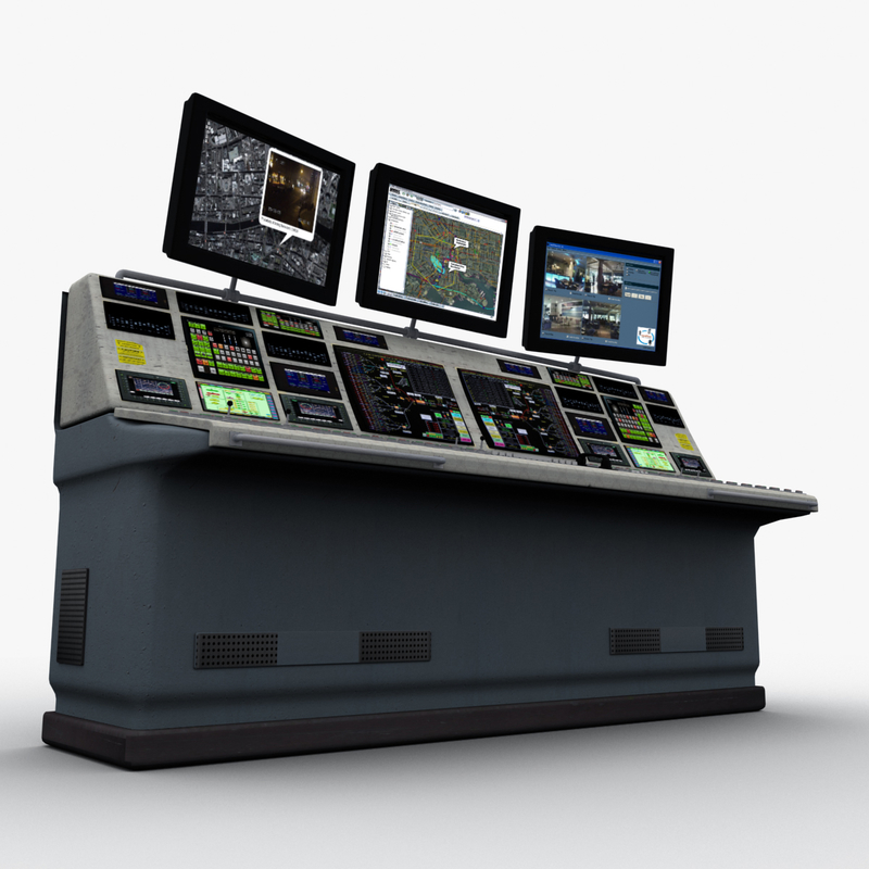 control desk 3d 3ds