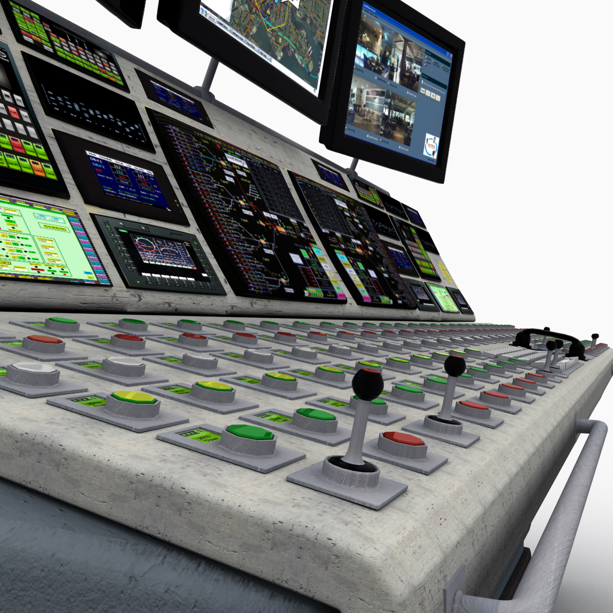 control desk 3d 3ds
