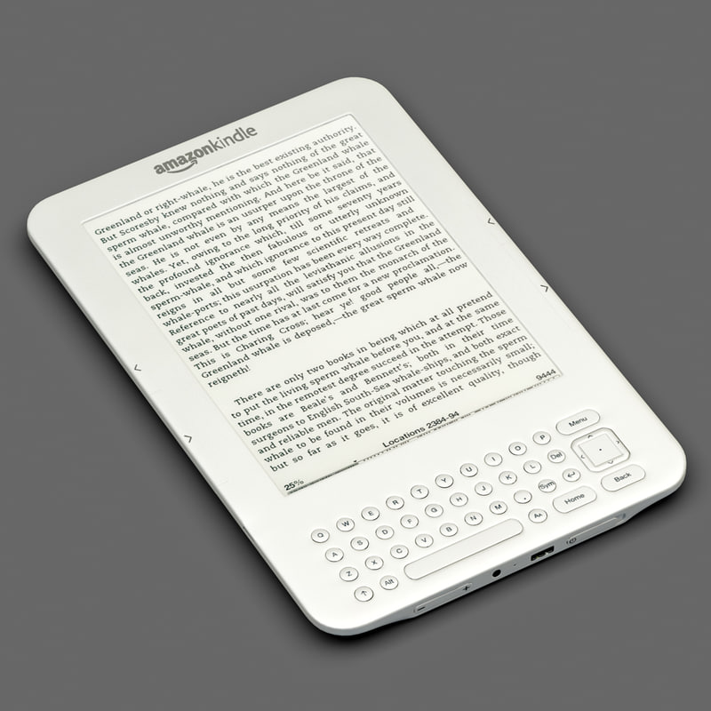3d model of amazon kindle keyboard 3g