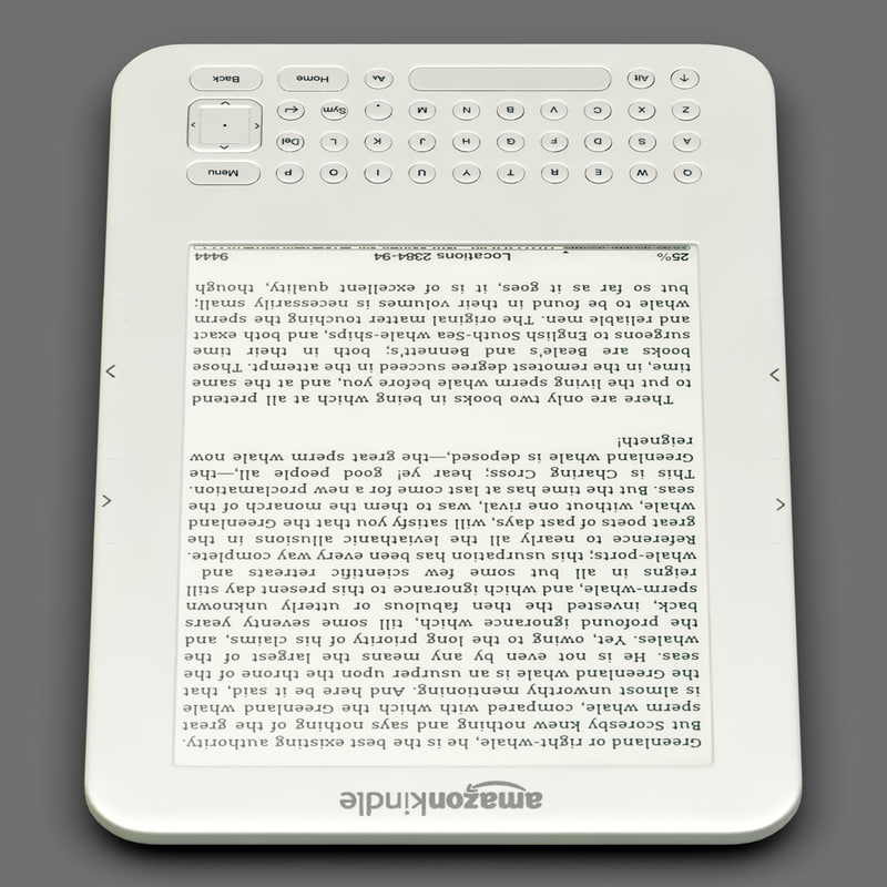3d model of amazon kindle keyboard 3g