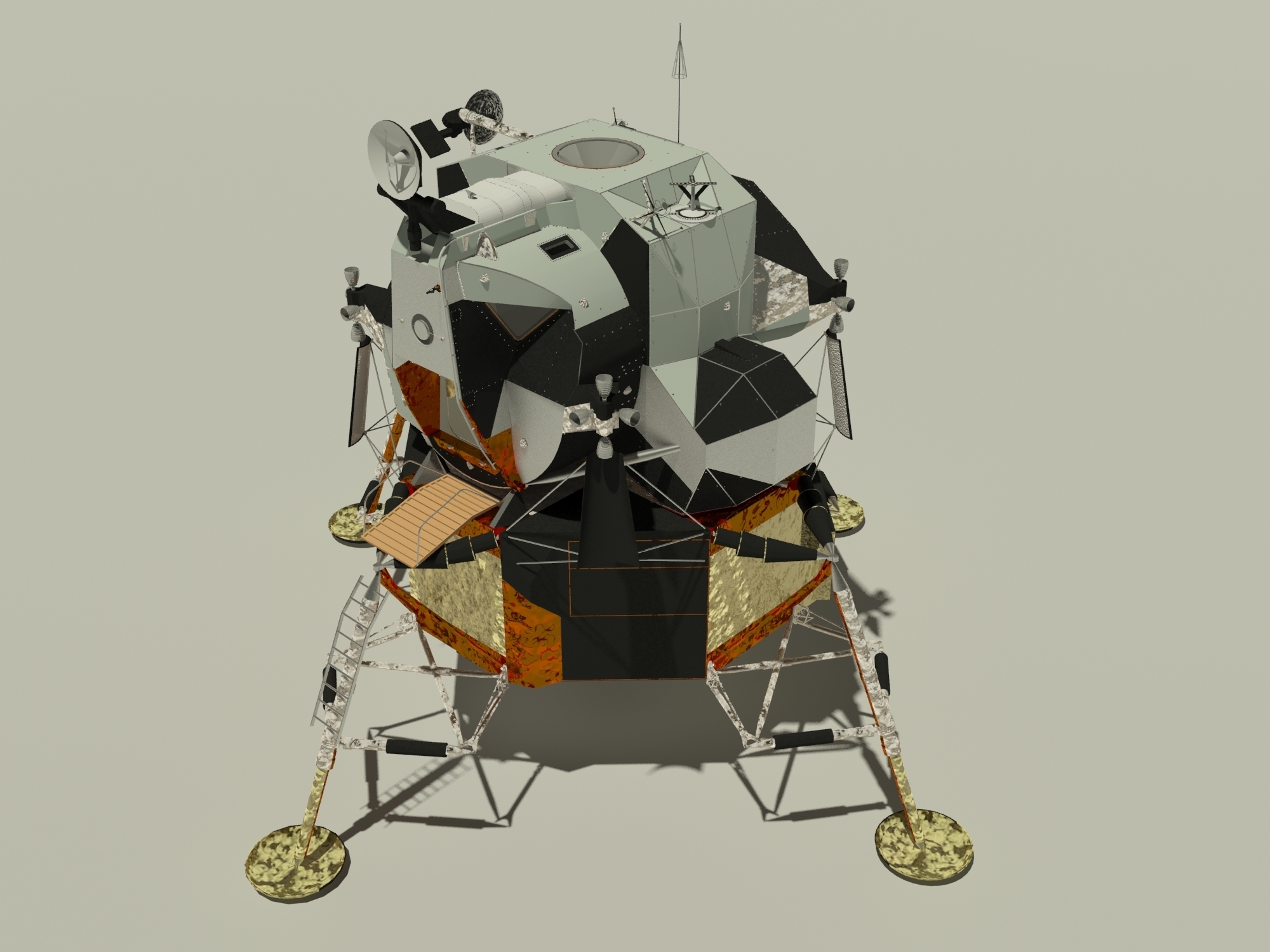3d model lunar module