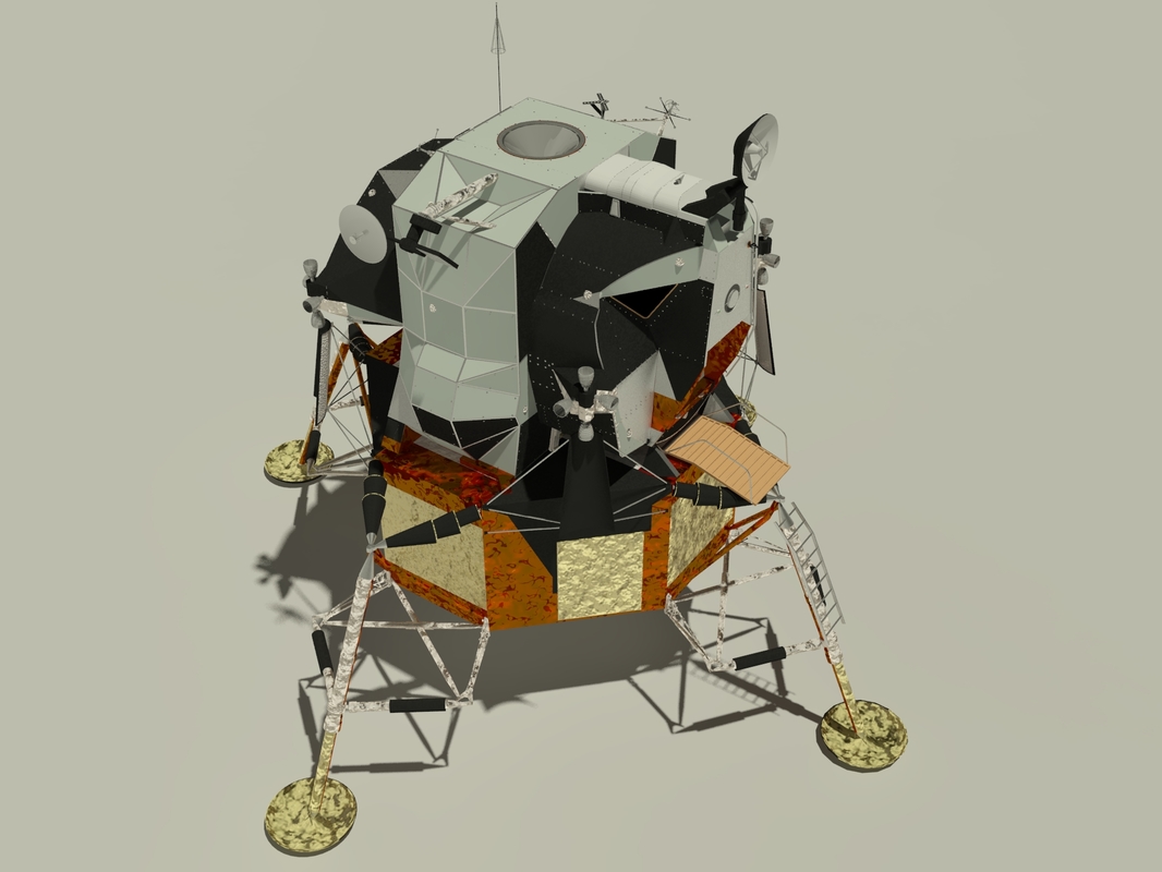 3d model lunar module