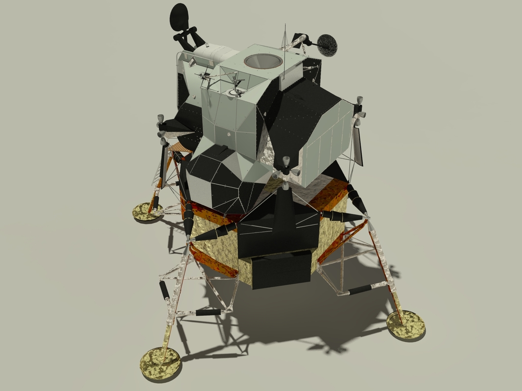 3d model lunar module