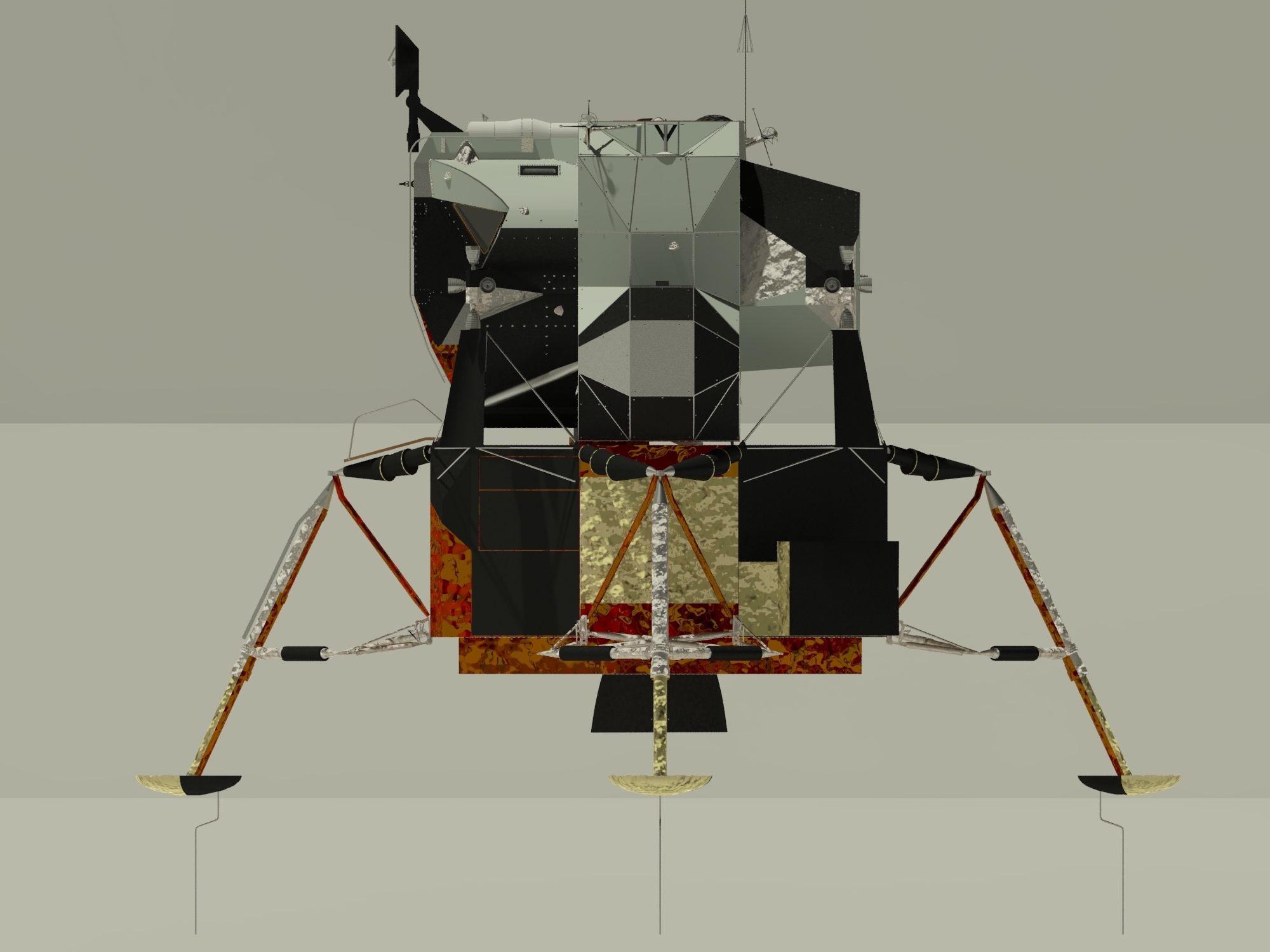 3d model lunar module