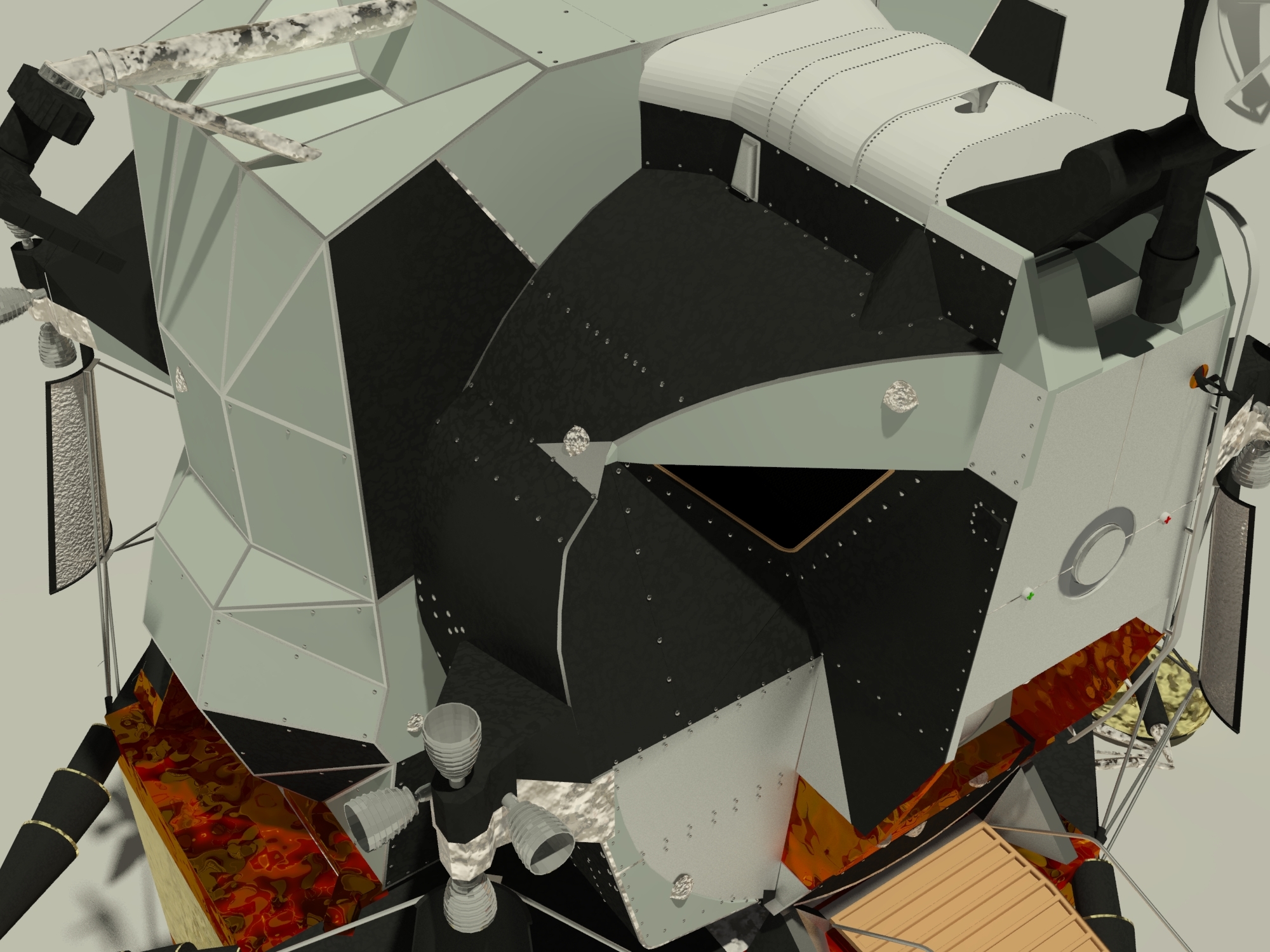 3d model lunar module