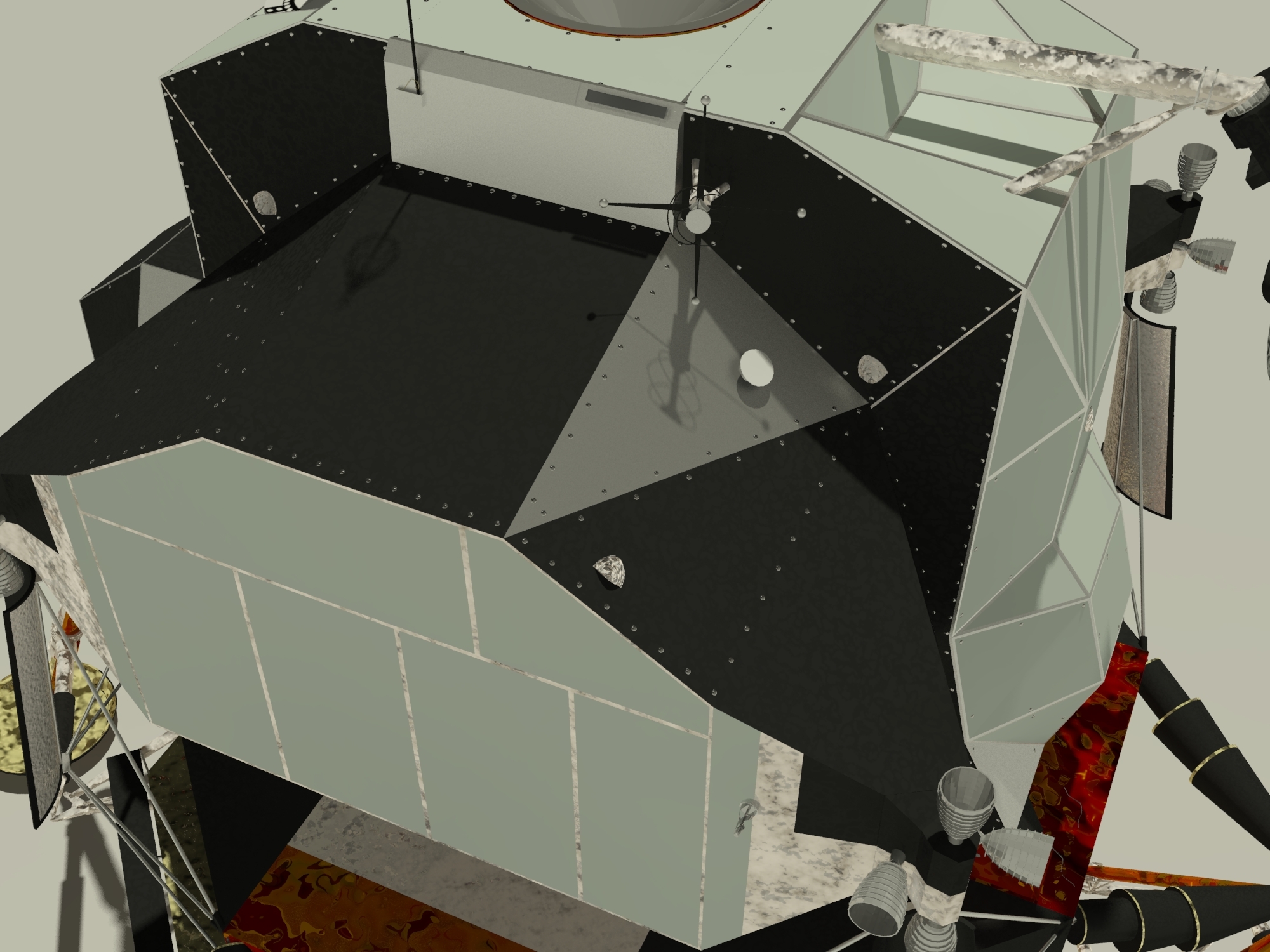 3d model lunar module