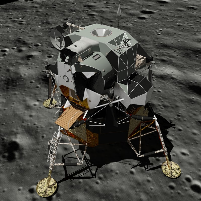 3d model lunar module