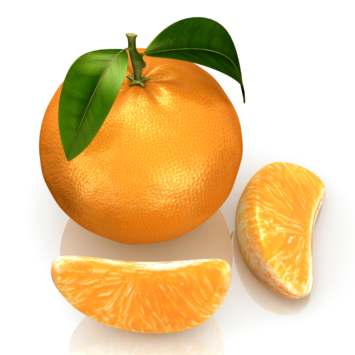 mandarine modeled 3d c4d
