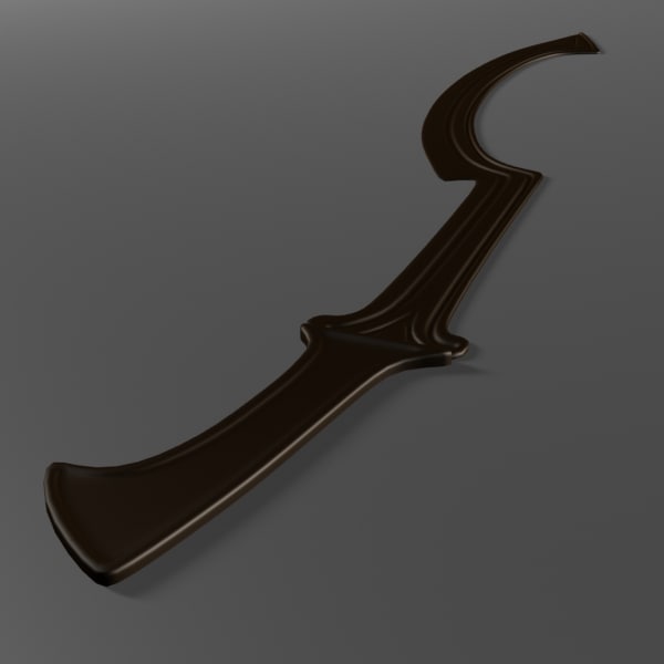 lwo phoenician bronze sickle sword