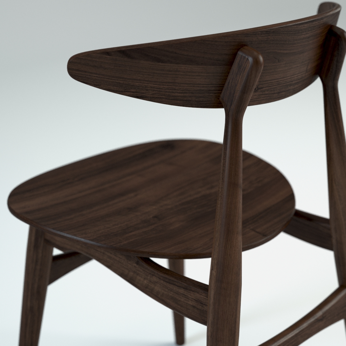 hans wegner ch 33 3d model