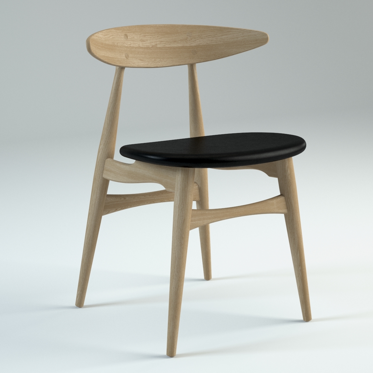 hans wegner ch 33 3d model