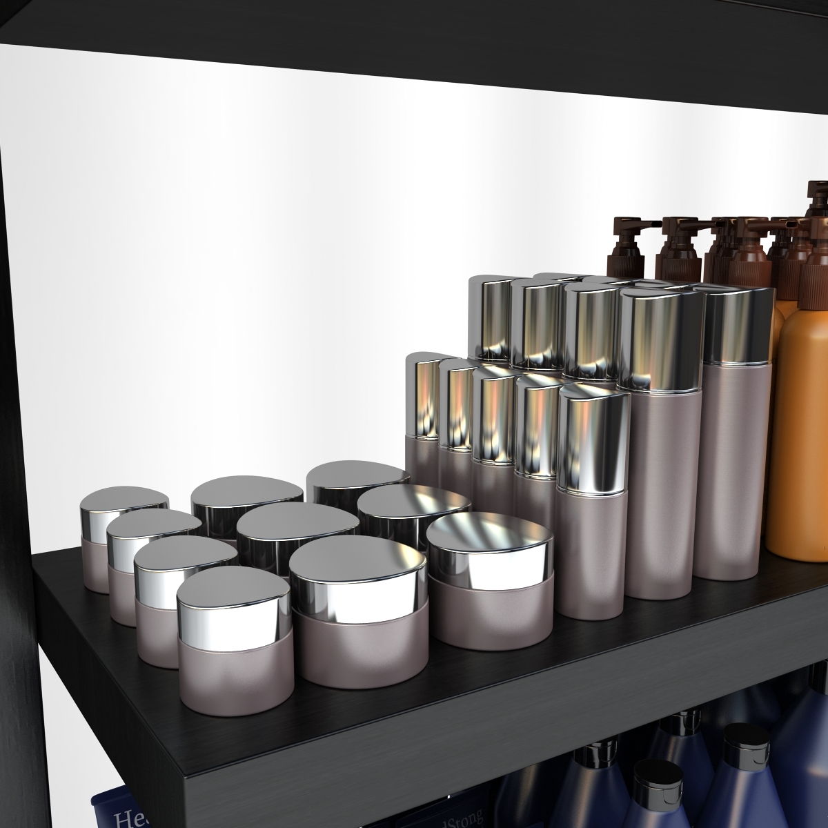 3ds cosmetic display rack