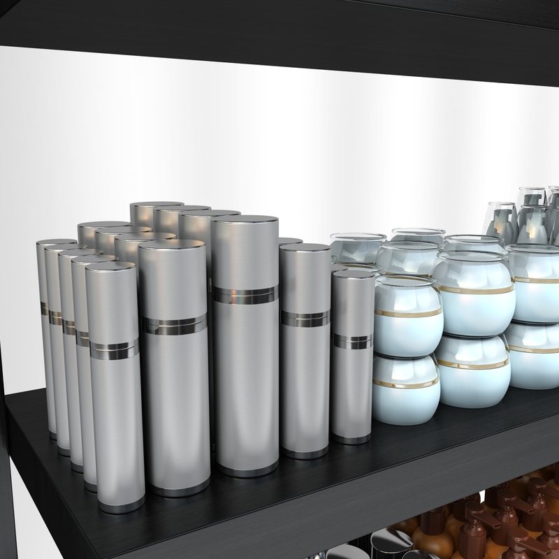 3ds cosmetic display rack