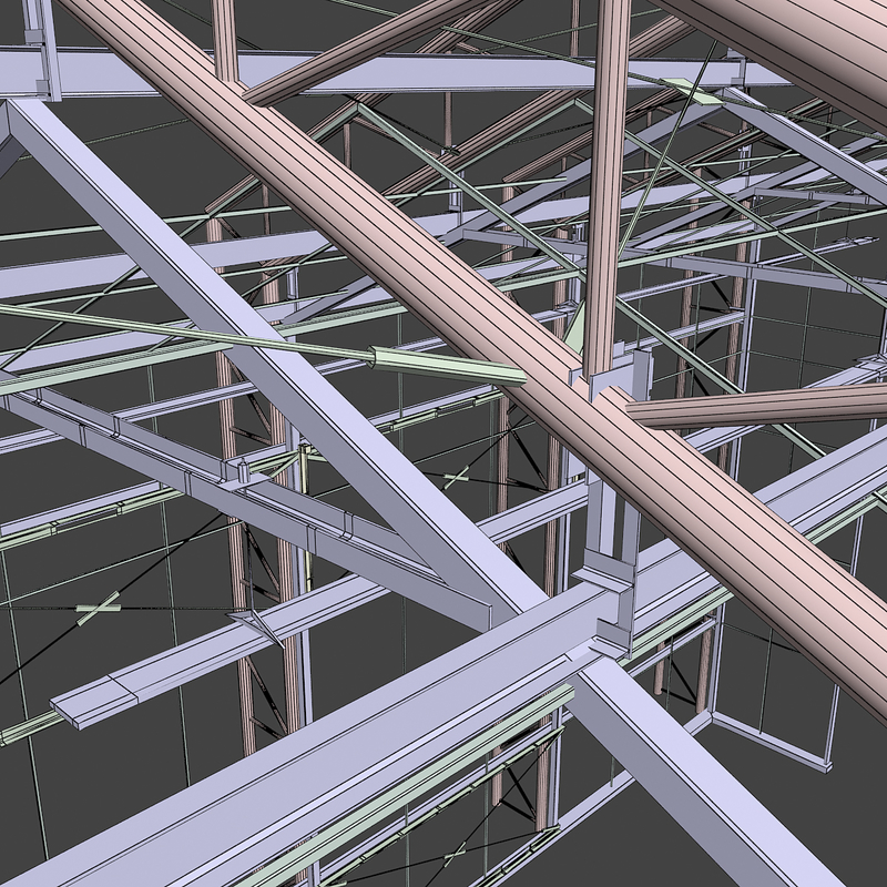 hangar building 3d model