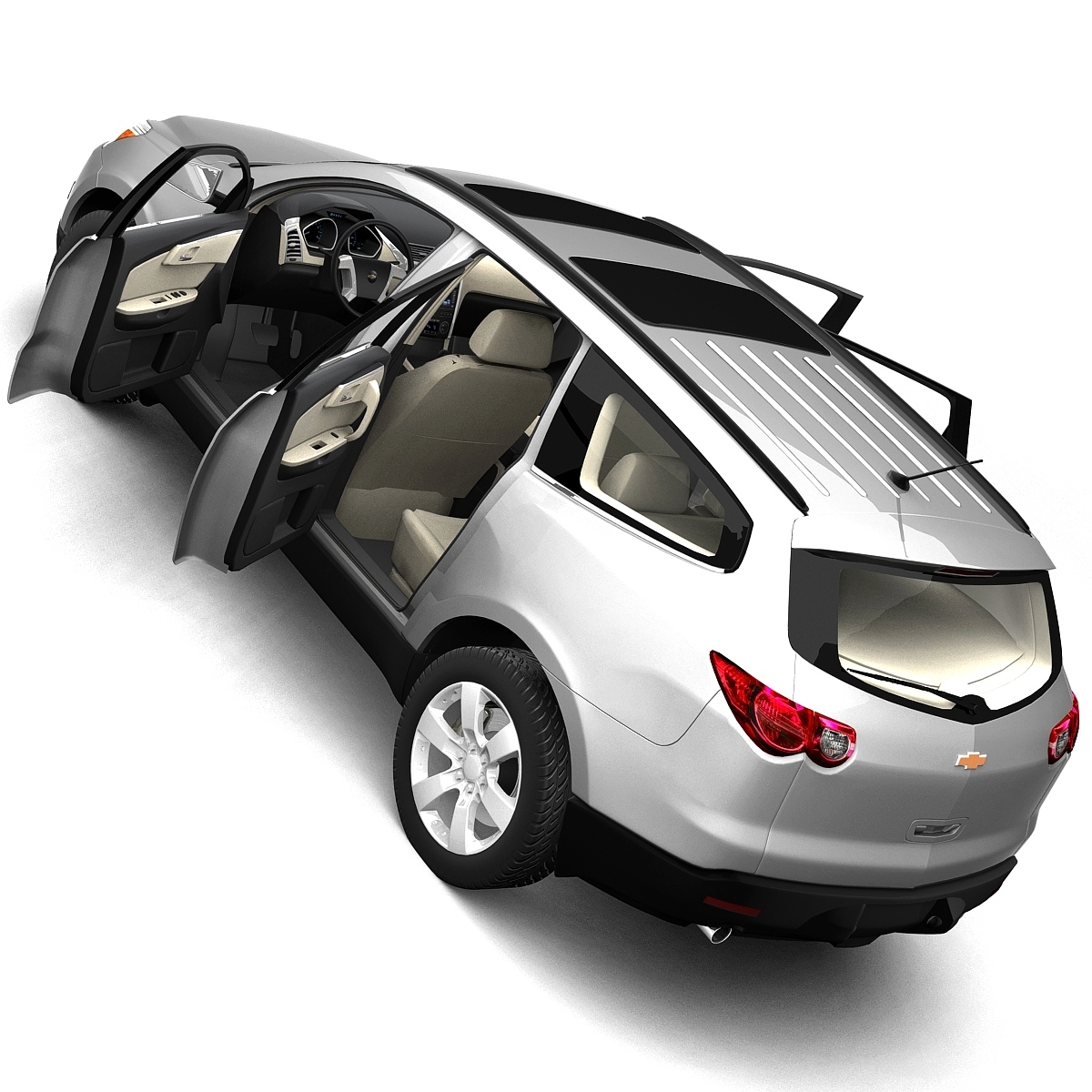 chevrolet traverse 2009 3d model